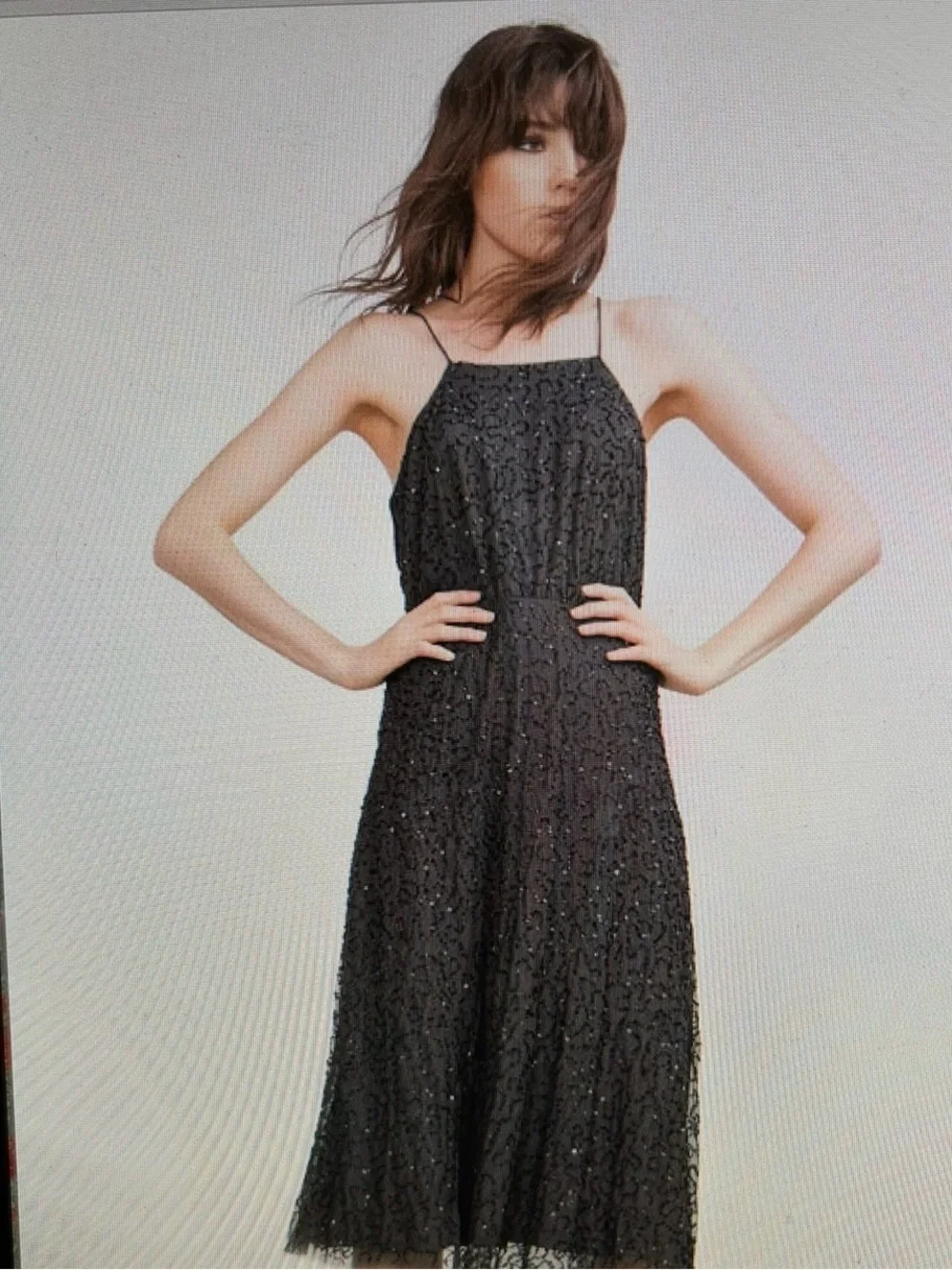 Zara | Dresses | Zara Sequined And Tulle Dress | Poshmark